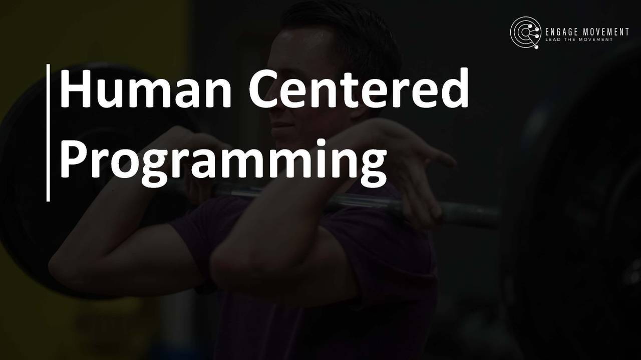 Human Centered Programming