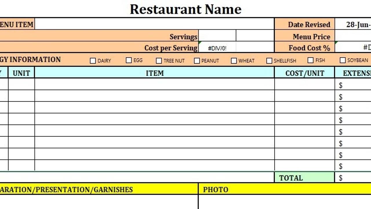 Cooking Physics LLC Recipe Template
