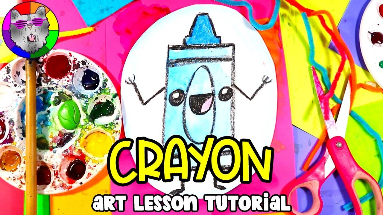 FREE Crayon Art Project for Kids for At Home, Homeschool, & Classroom