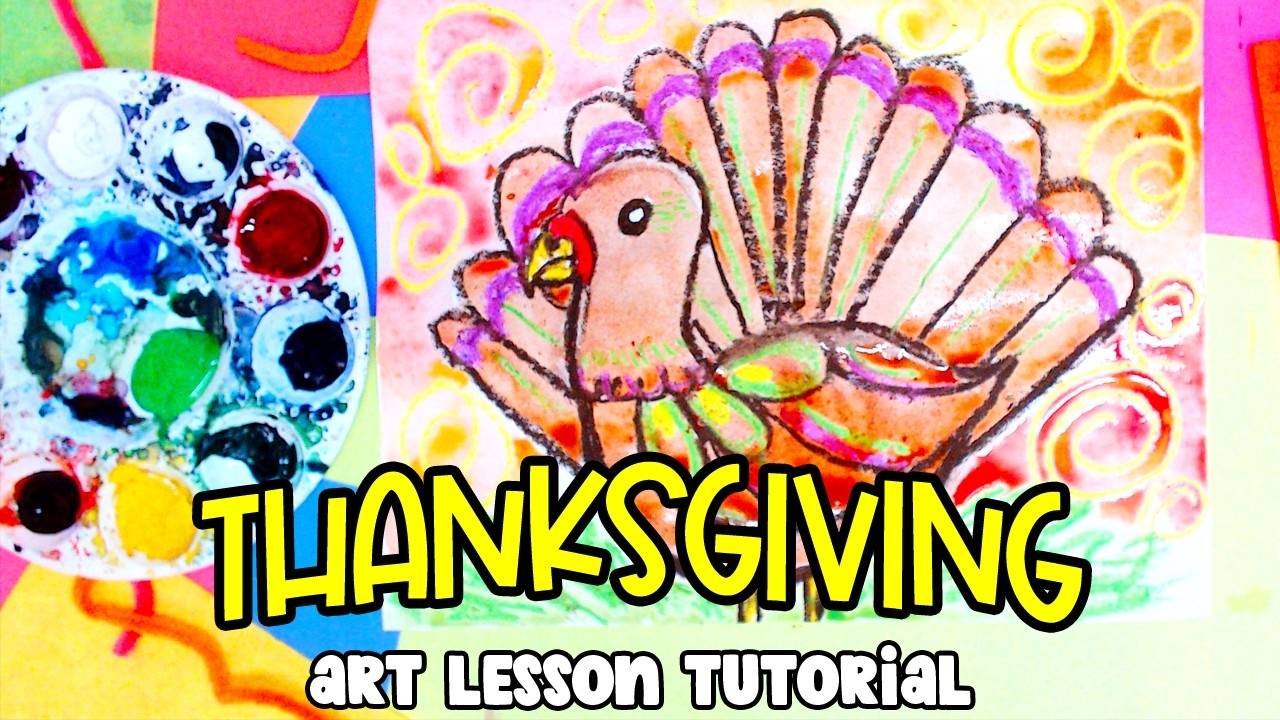FREE Thanksgiving Turkey Art Lesson for Kids at Home