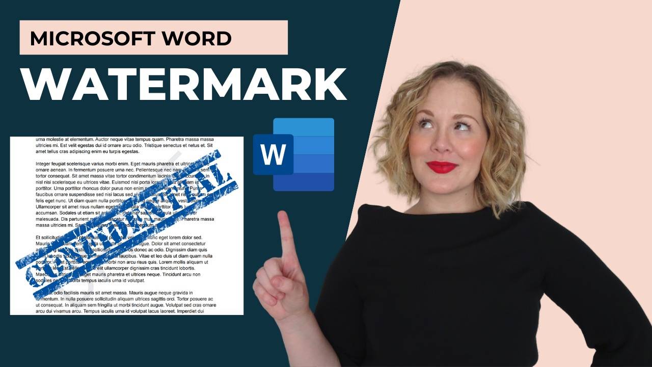 How To Add A Watermark In MS Word.