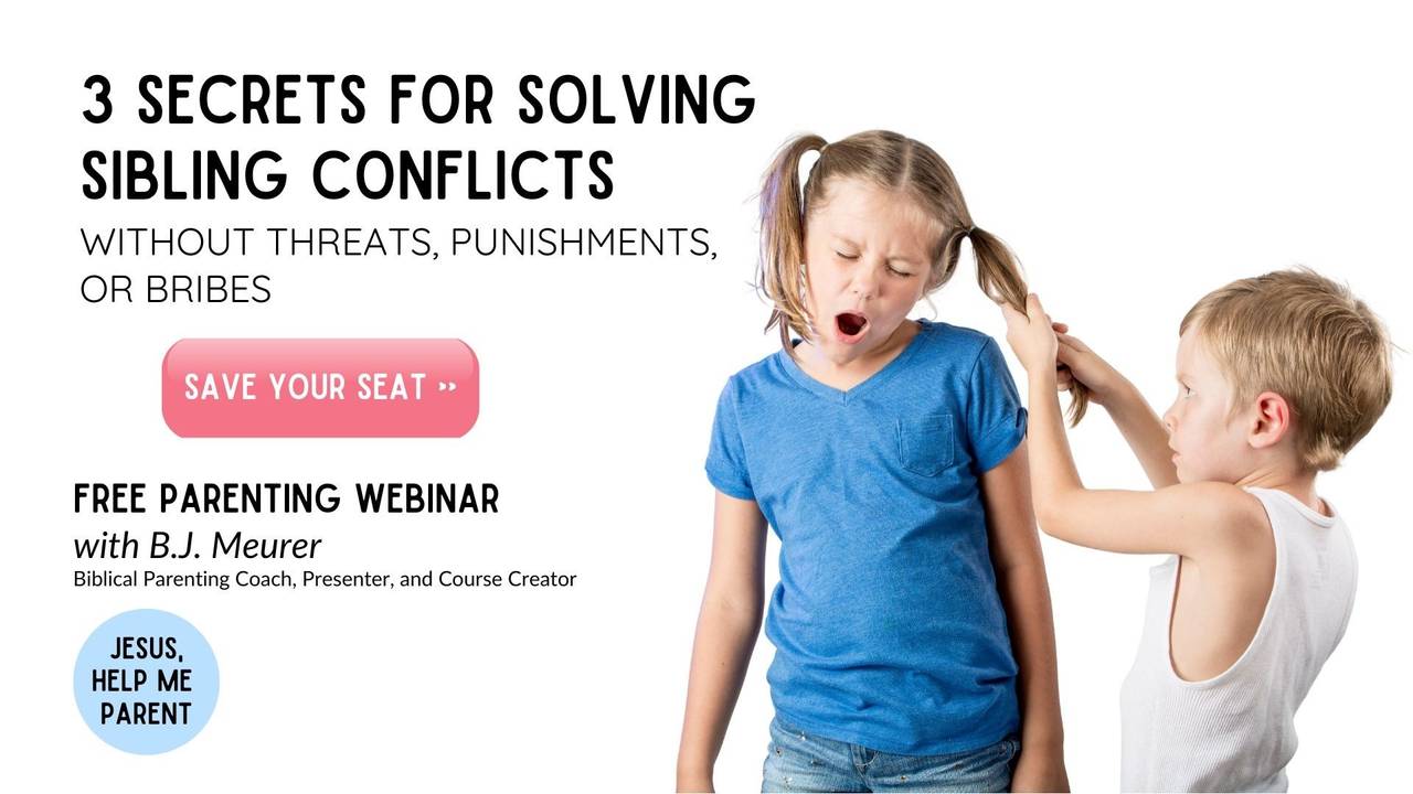Waitlist for 3 Secrets for Solving Sibling Conflicts Webinar
