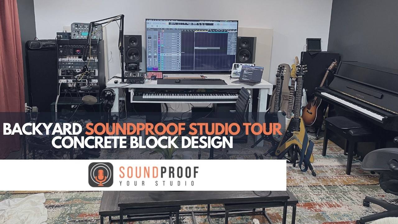 Backyard Soundproof Recording Studio Tour: Concrete Block Design