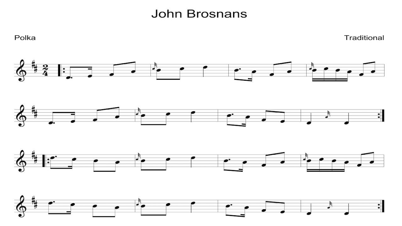 John Brosnans Uilleann Pipe Sheet Music