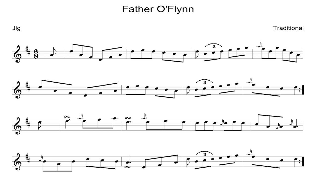 Father O'Flynn Uilleann Pipe Sheet Music