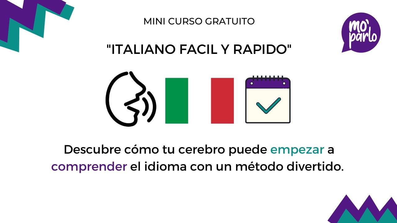 Mini Curso Gratuito "Habla Italiano Hoy" con Mo' parlo