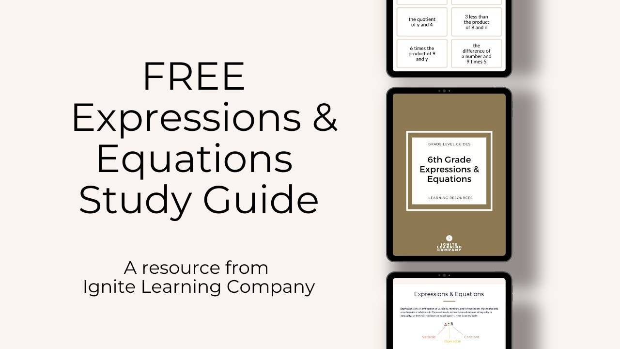 Expressions & Equations Study Guide