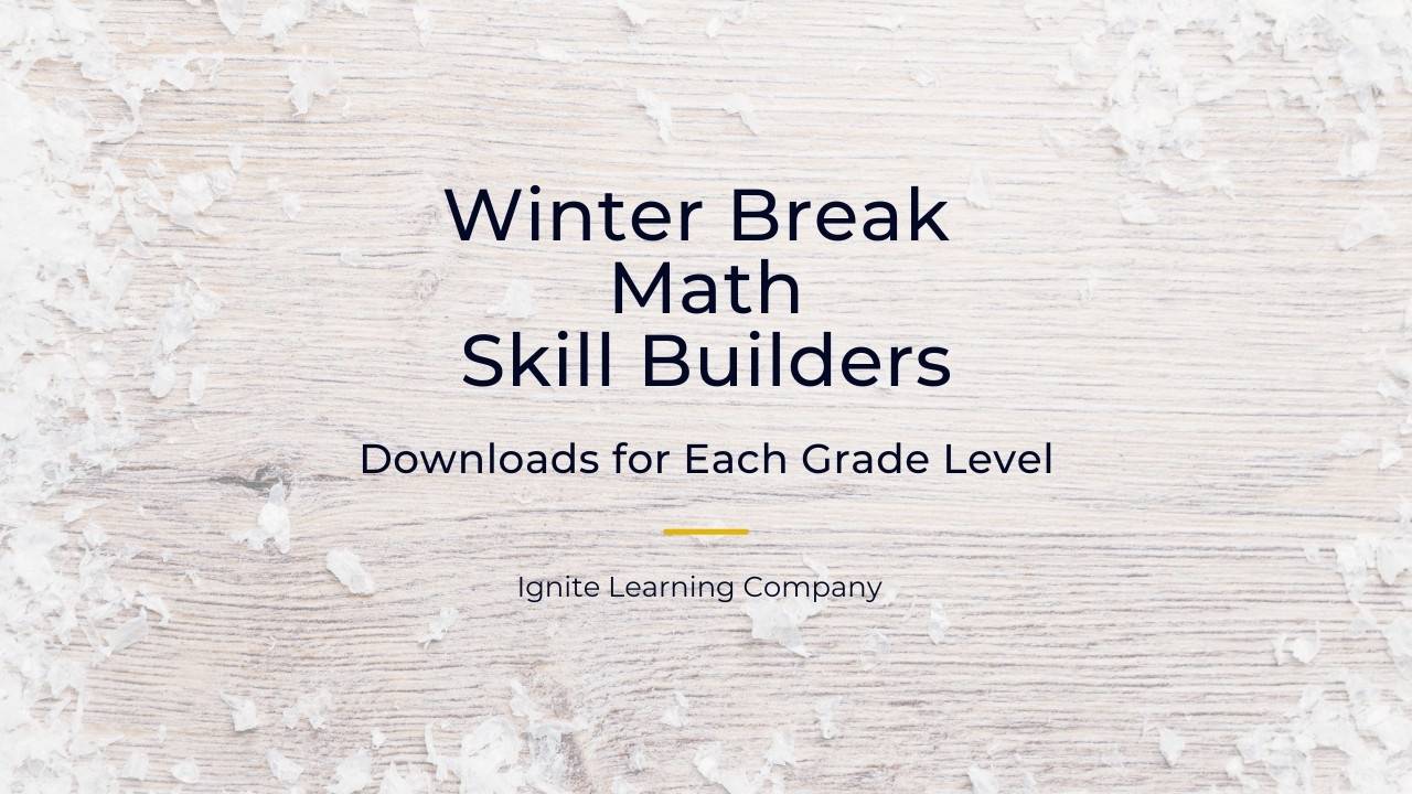 Winter Break Math Skill Builders