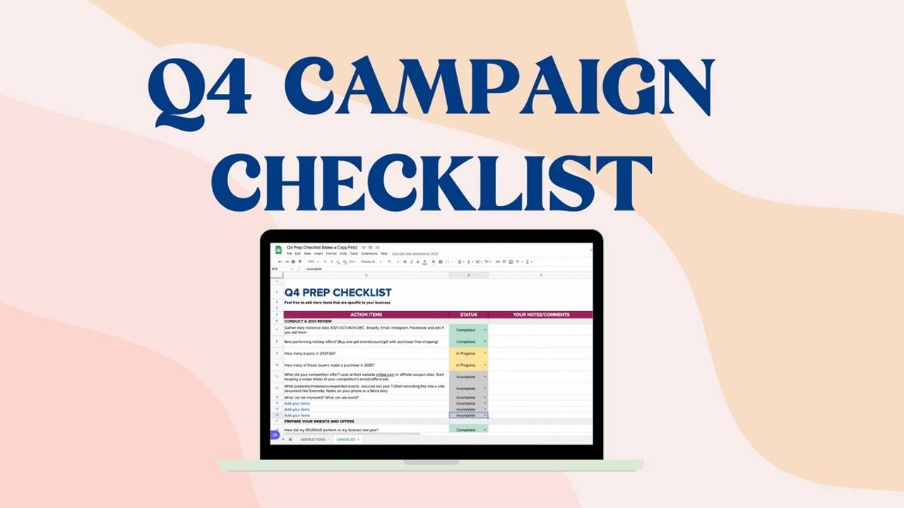 Q4 Campaign Checklist for Online Stores