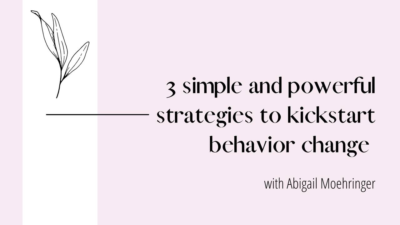 3 Keys to Stopping Problem Behavior Waitlist