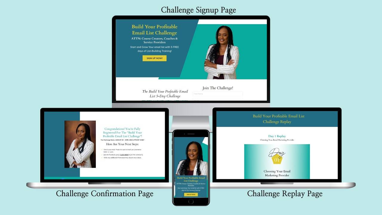 The Reina Challenge Kit Sales page