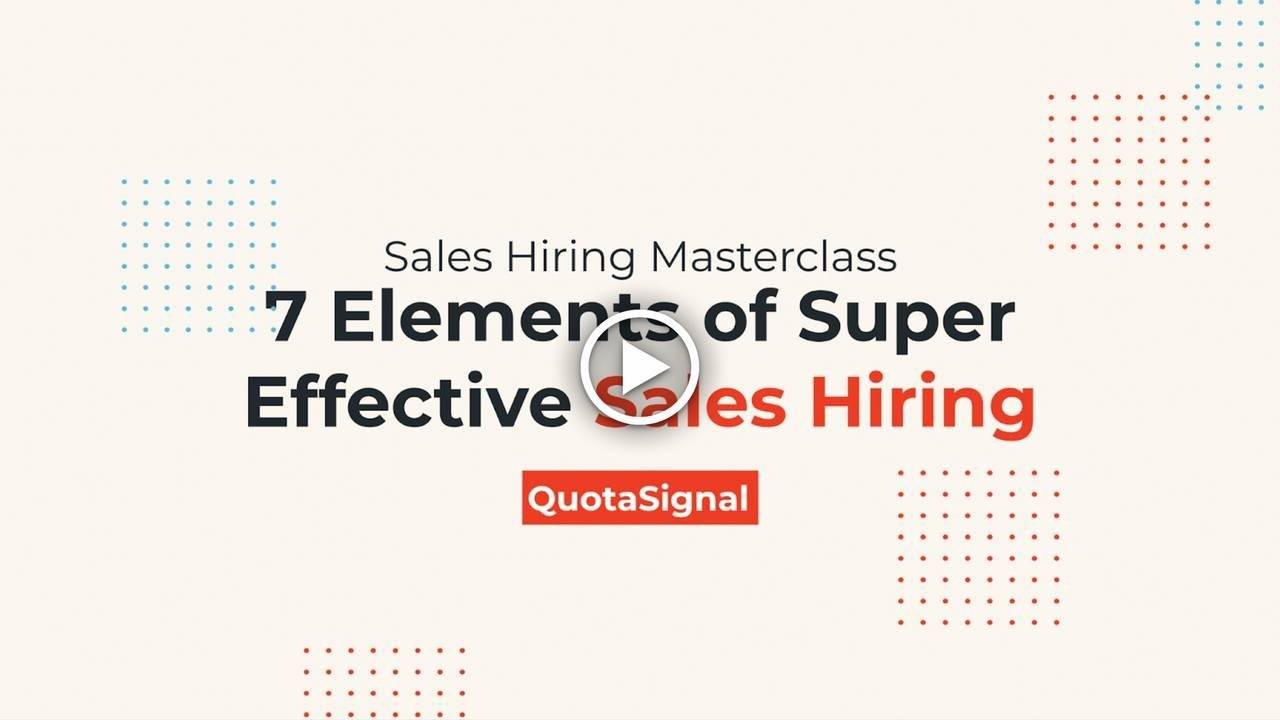 Free Cheat Sheet: 7 Elements of Super Effective Sales Hiring