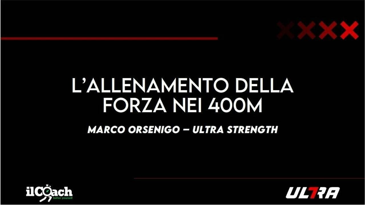 ALLENARE LA FORZA NEI 400 METRI