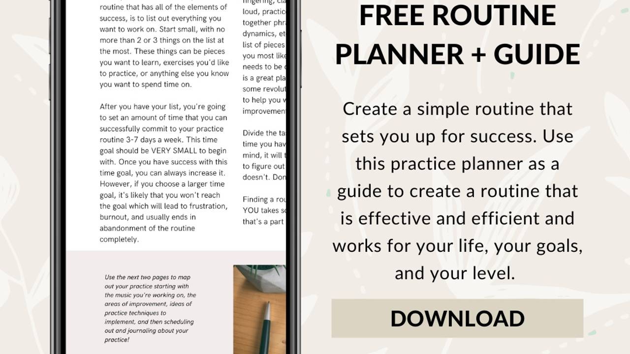 Practice Routine Planner + Guide