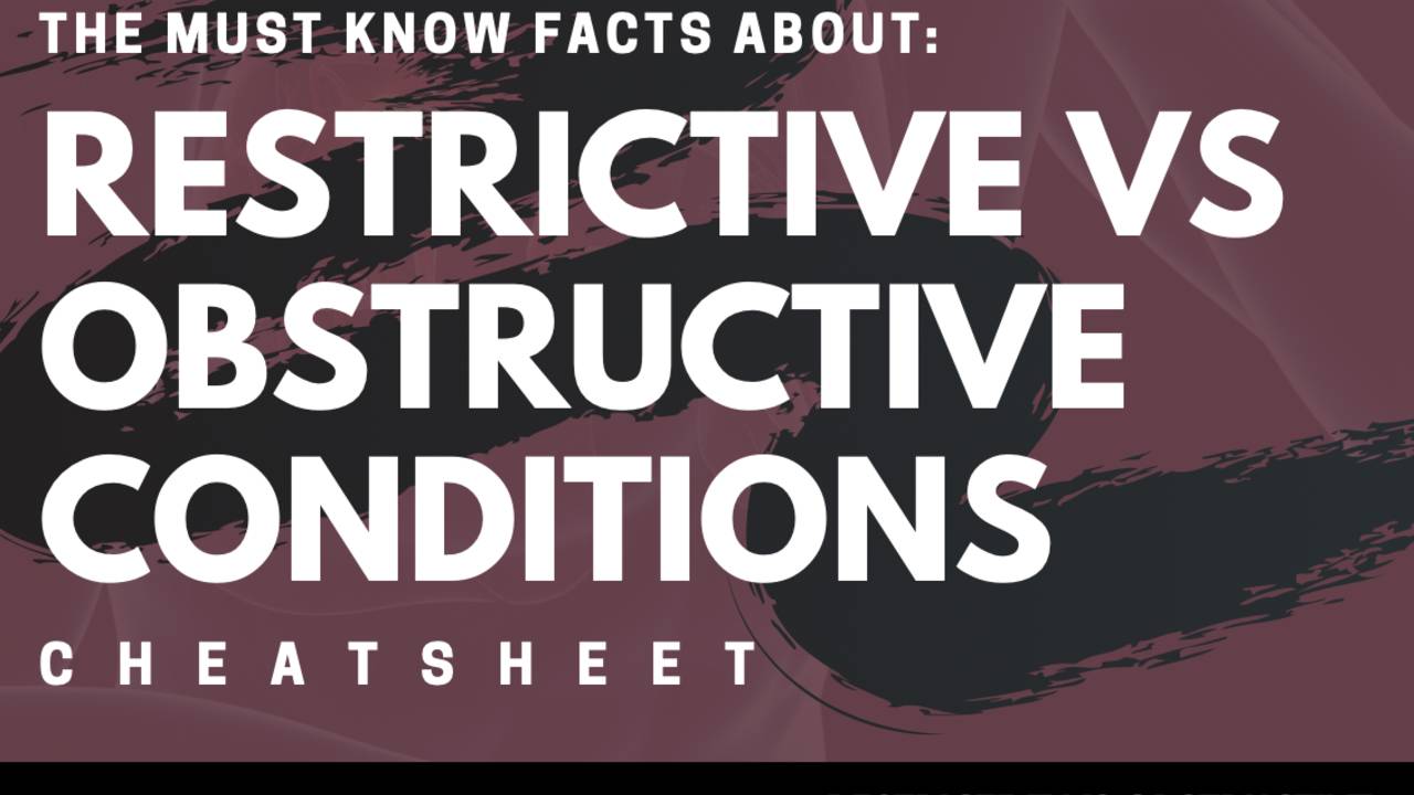 Restrictive Vs Obstructive Cheatsheet
