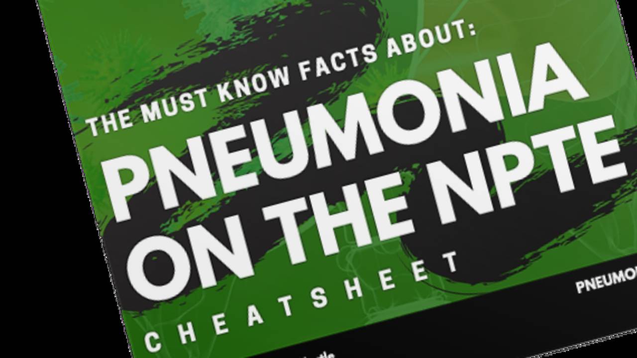 Pneumonia Cheatsheet