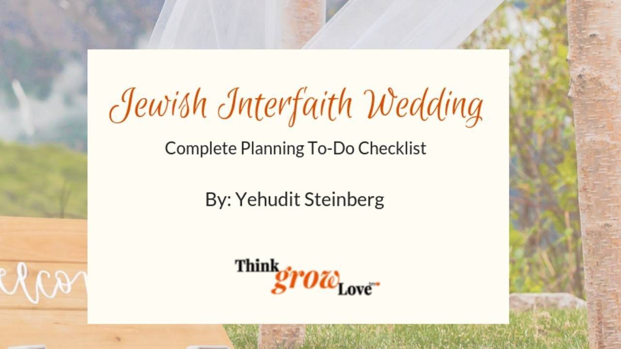 Jewish Interfaith Wedding To Do Checklist