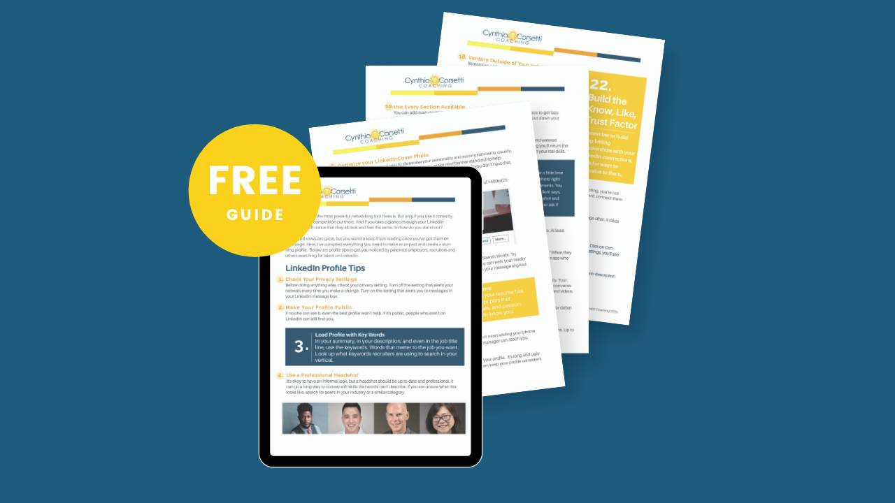 Your QuickStart Guide To a Winning LinkedIn Profile!