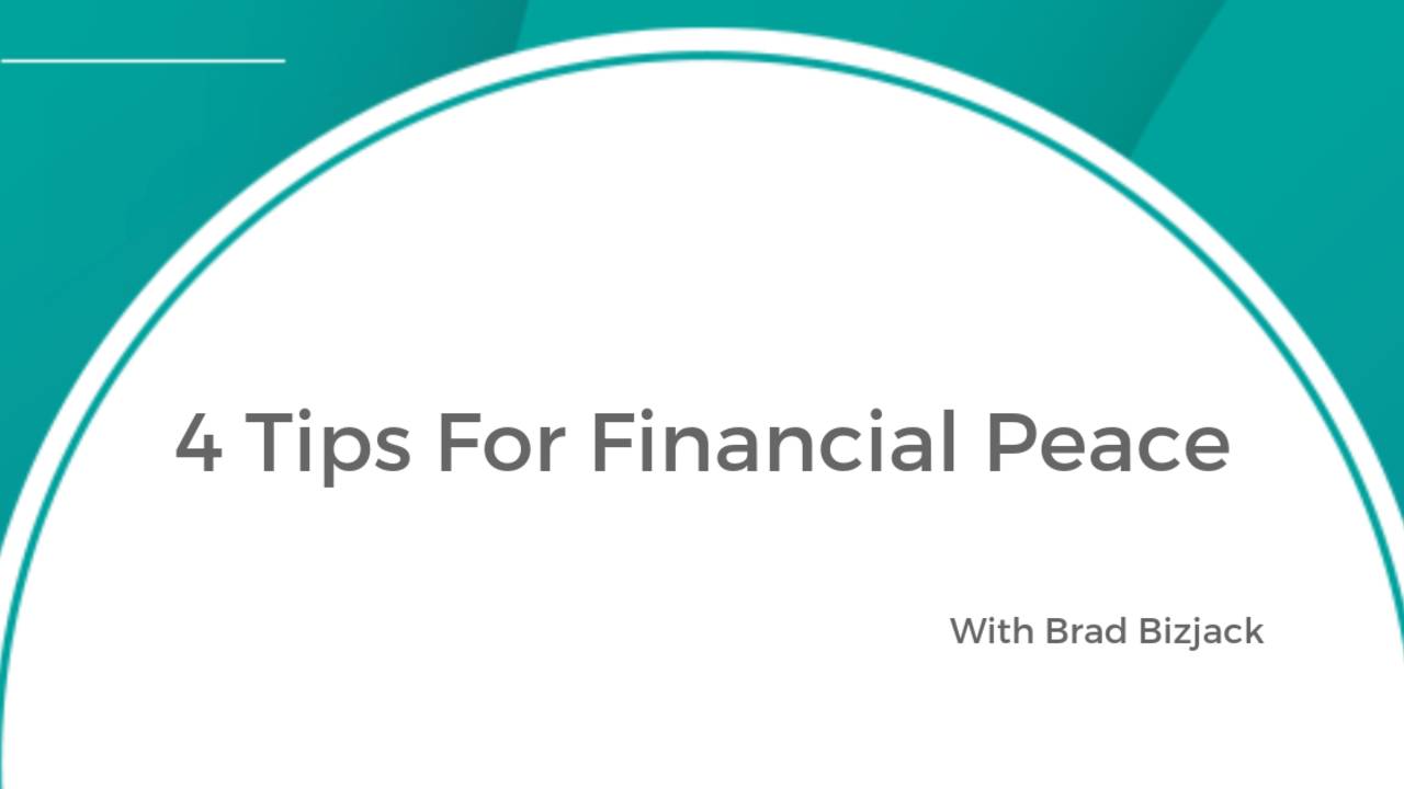 4 Tips For Financial Peace
