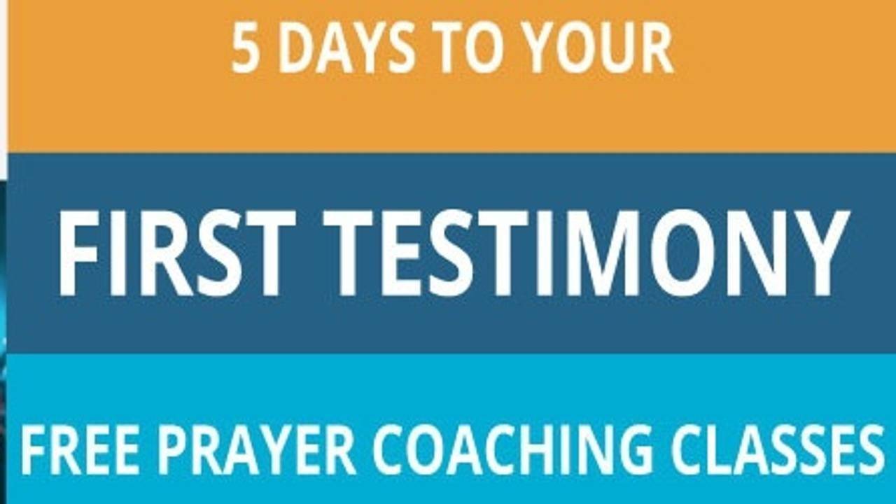 5-Day Testimony Prayer Training - Day 5 | by elisha