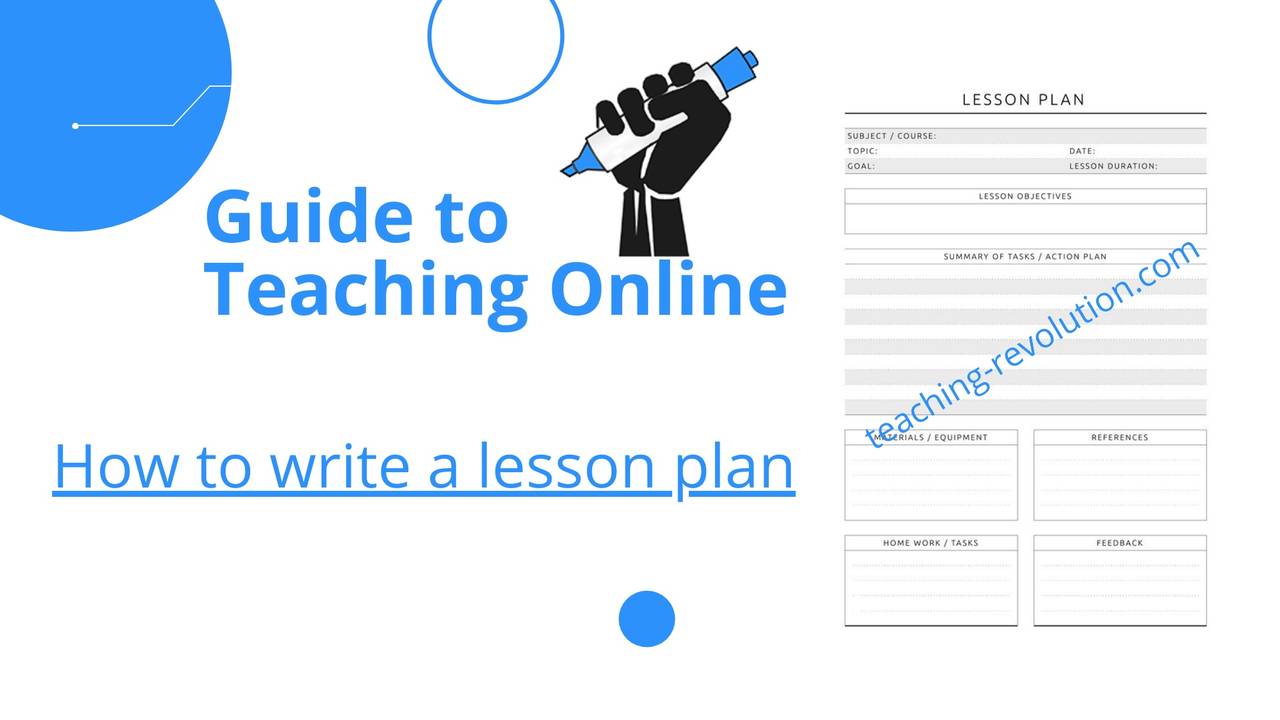 How to Write a Lesson Plan