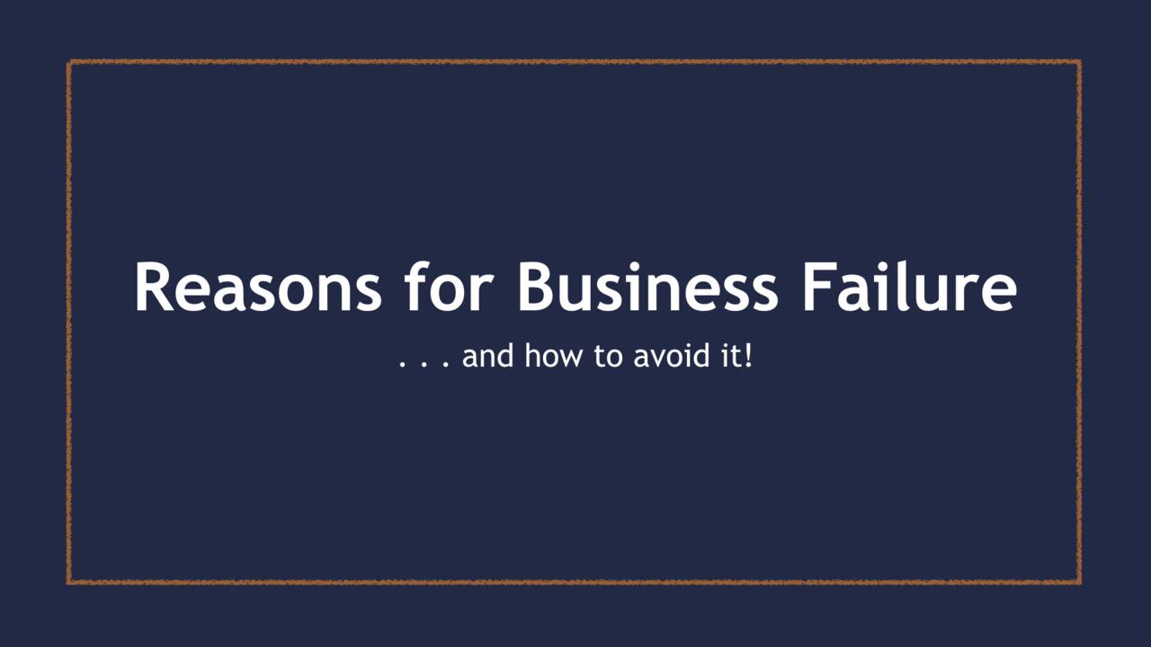 How to avoid business failure
