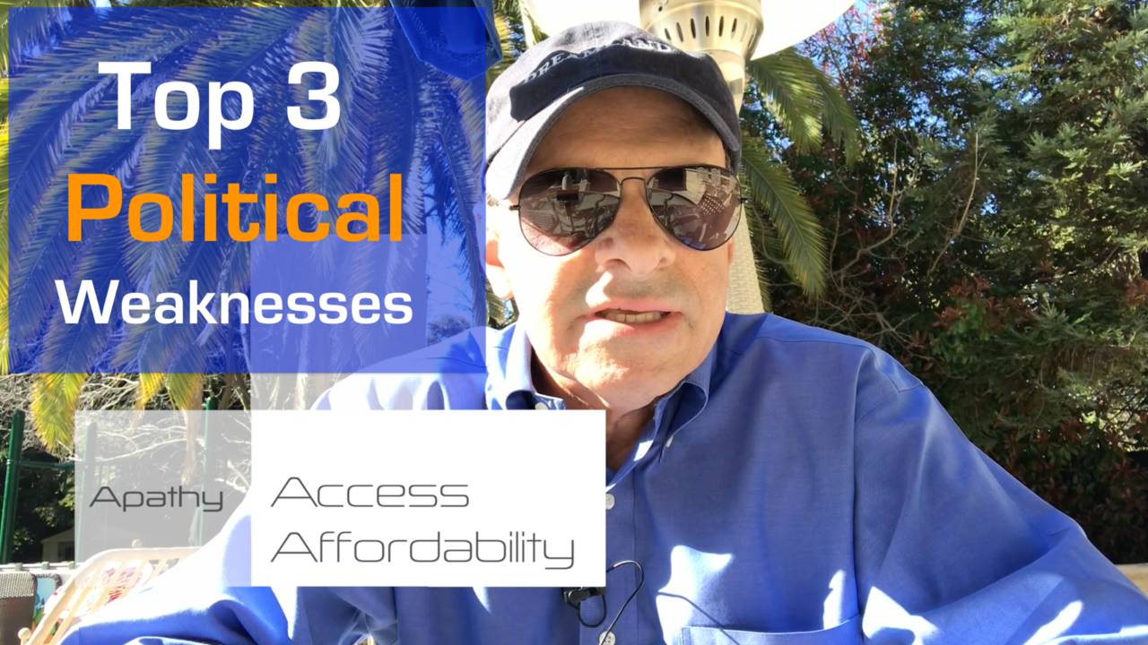 Top 3 Political Weaknesses