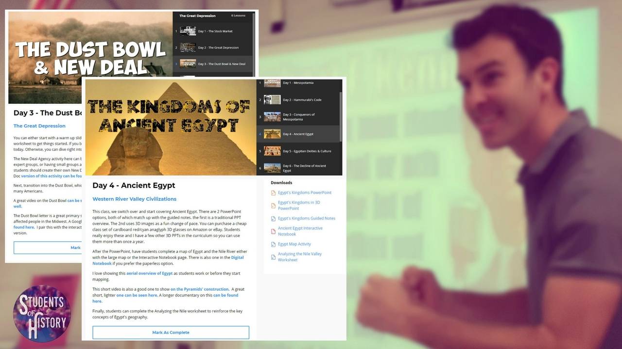 Students of History Lesson Plans