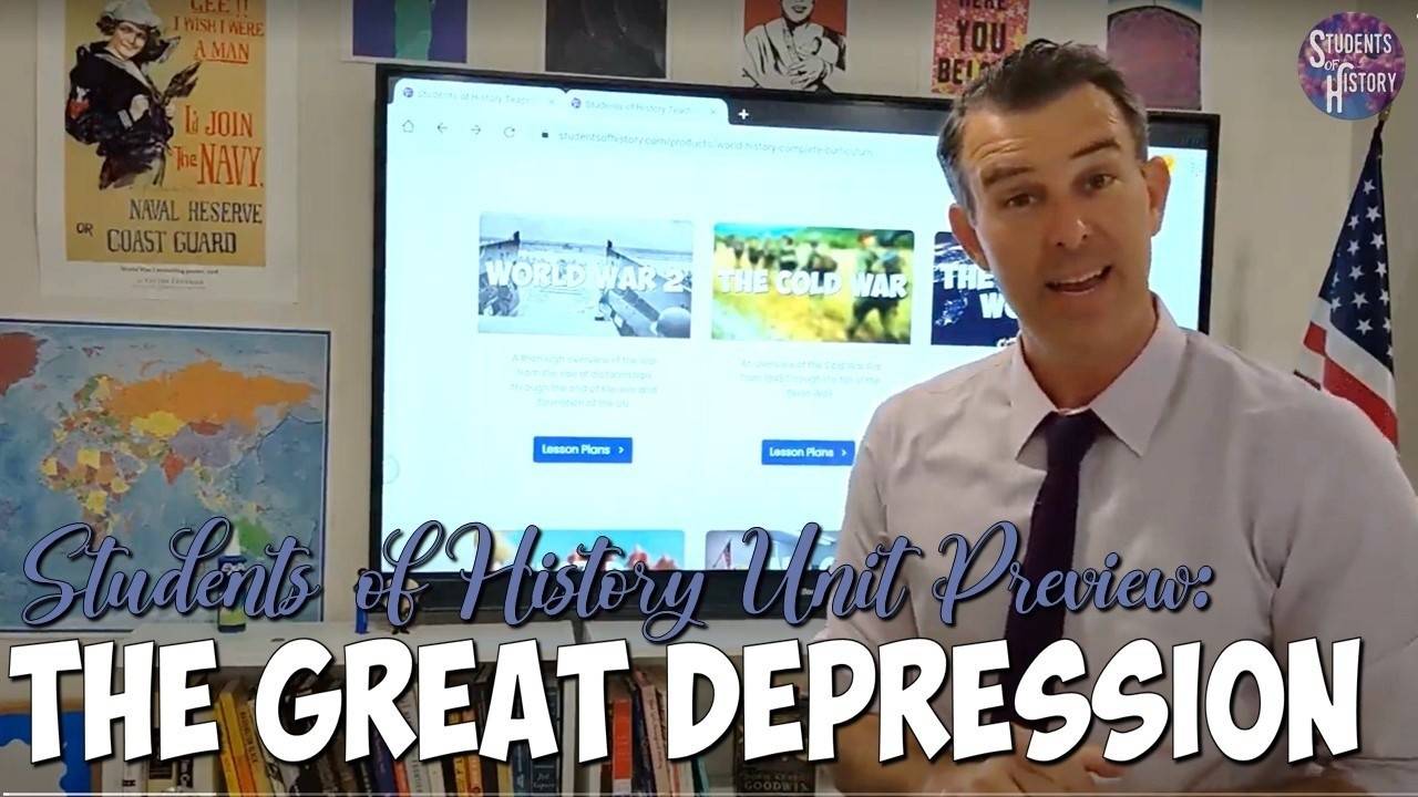 Great Depression and New Deal Unit Plan for US History