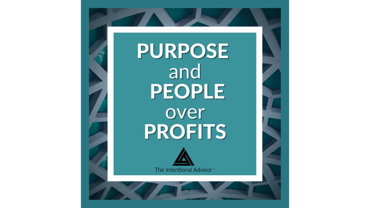 PURPOSE & PEOPLE OVER PROFITS