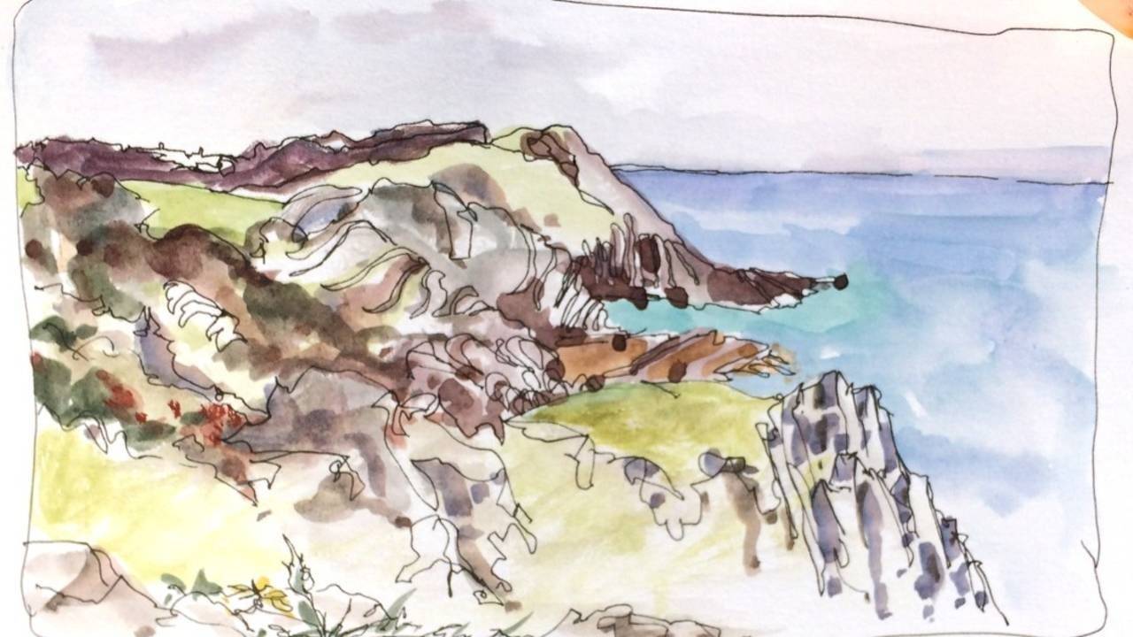 Sketching in Wales