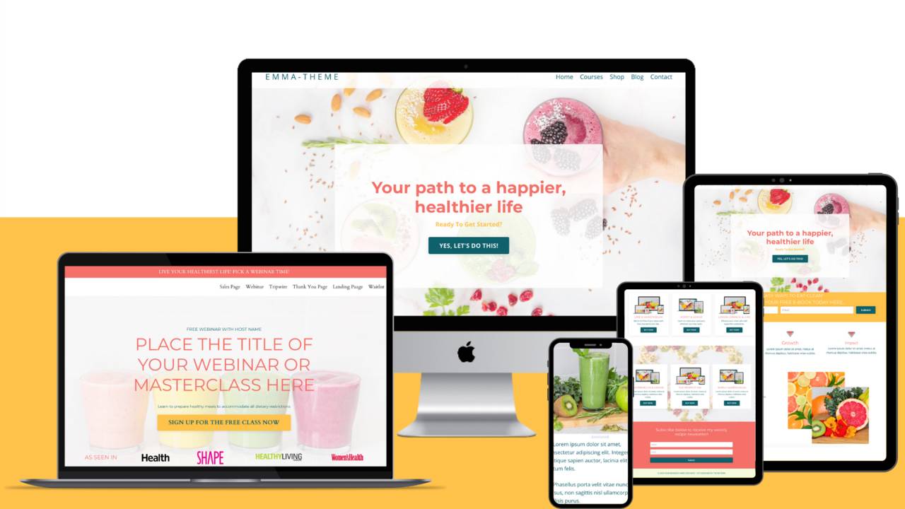 Emma Sales Kit Demo | Kajabi Website + Sales Funnel Templates