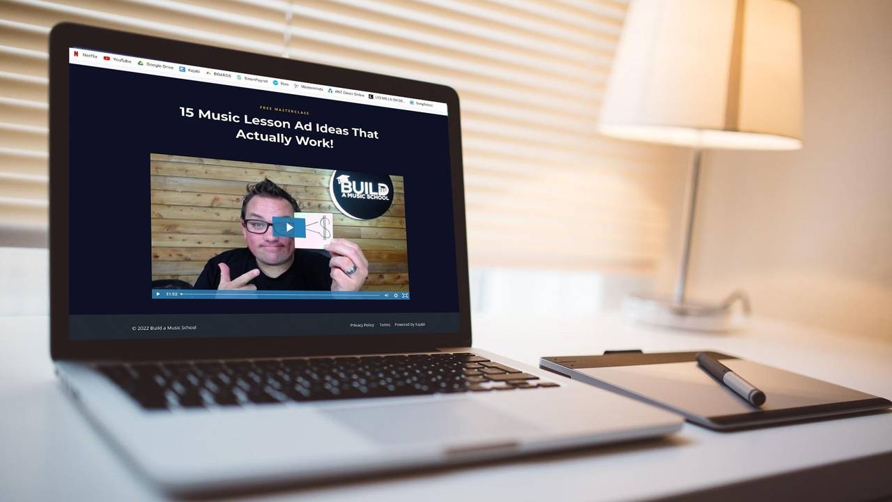 50 Music Lesson Ad Ideas That Actually Work - Video page