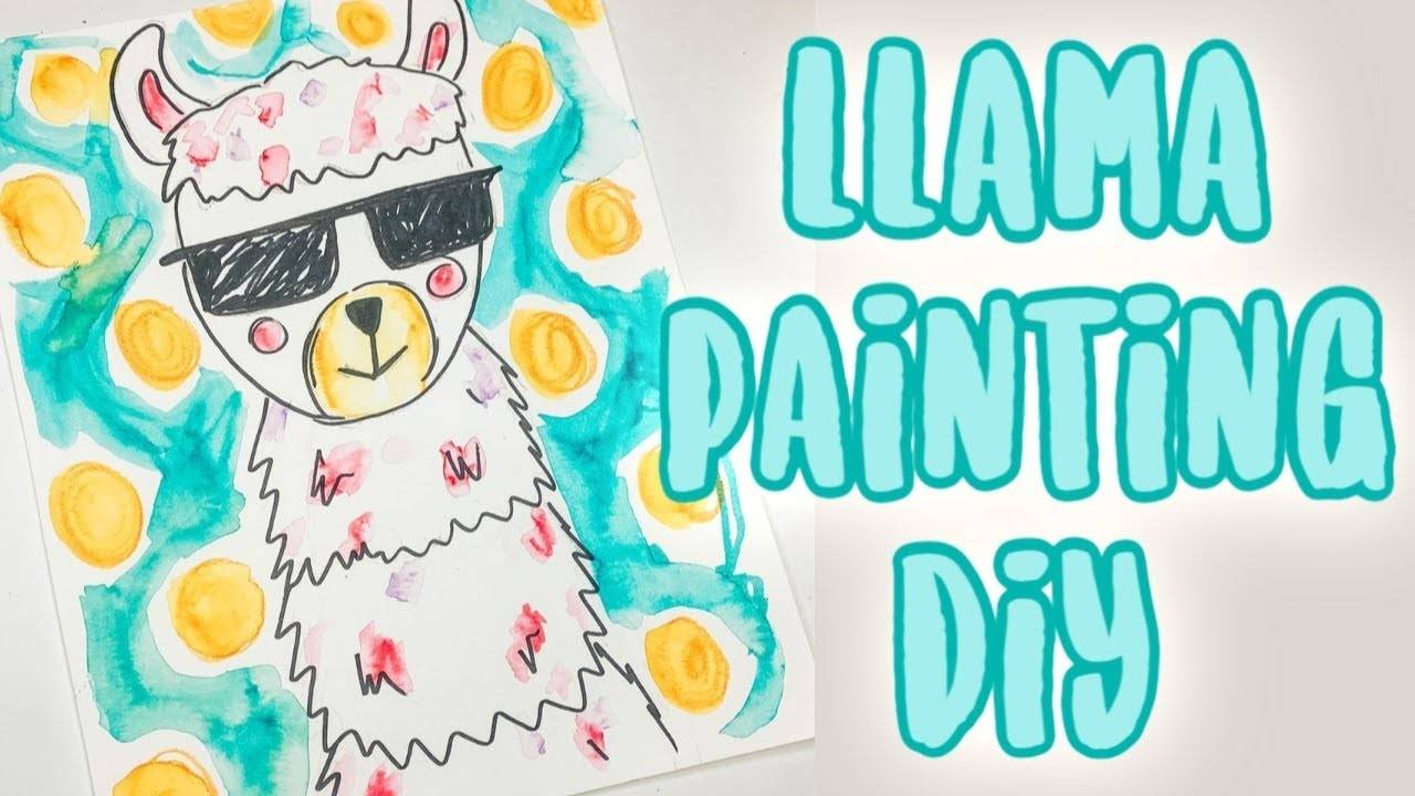 DIY Watercolor Llama | Full Tutorial | P'zazz Art Studio
