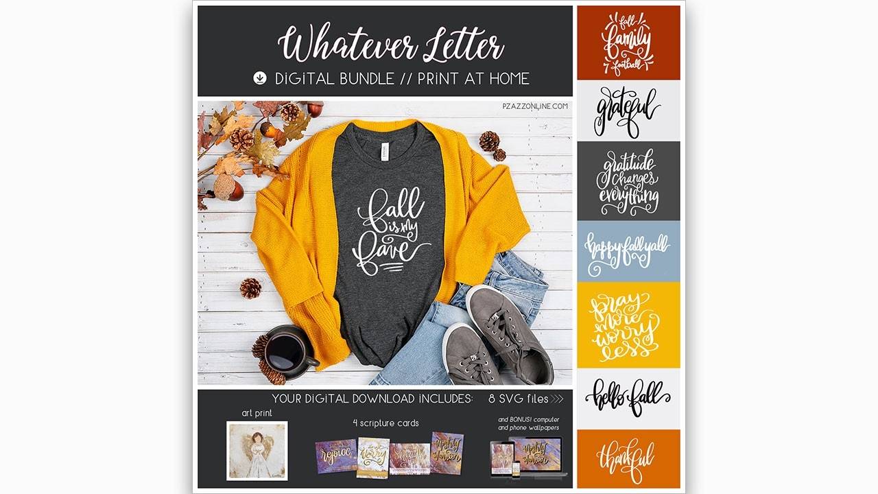 Whatever Letter Digital Bundle