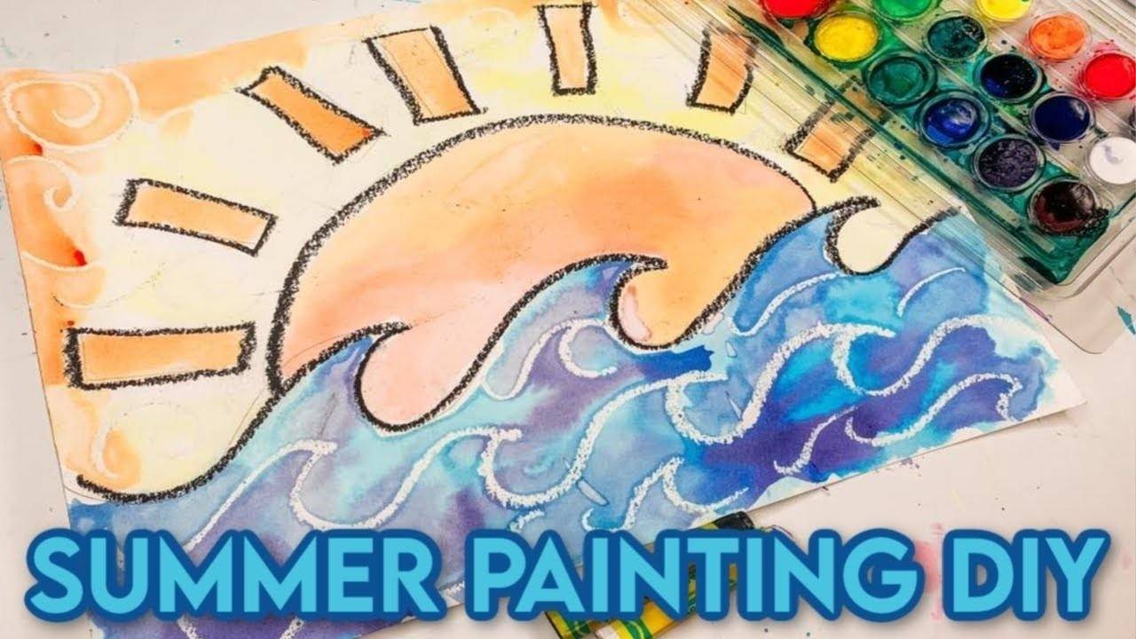 DIY Watercolor Sunset | Full Tutorial | P'zazz Art Studio