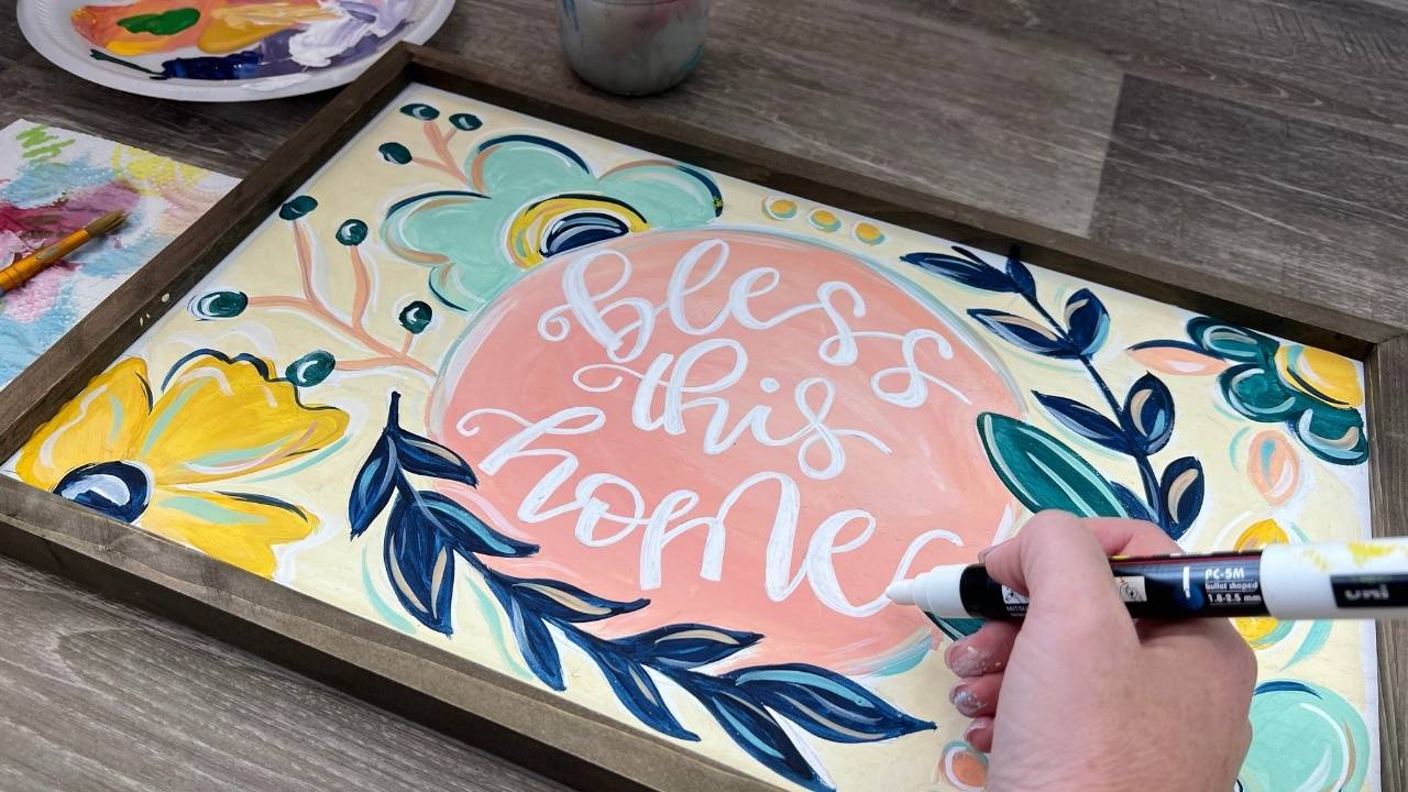 Bless This Home Online Painting & Lettering Workshop