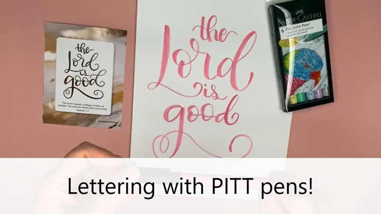 Lettering with PITT pens!