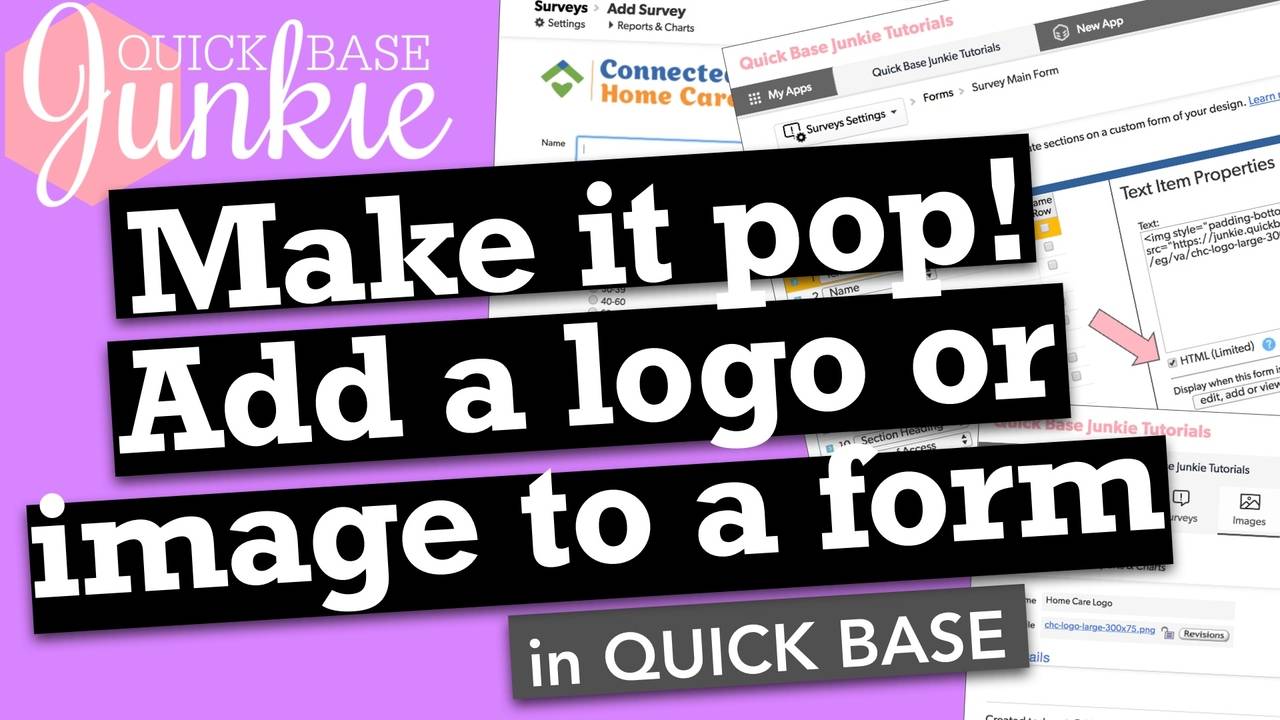 Make it pop! Add a logo or image to a form in Quickbase