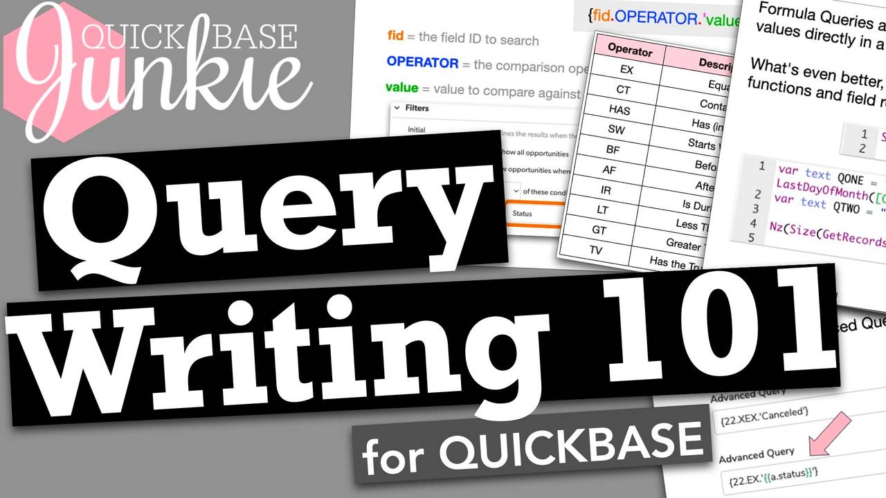 How to write Queries in Quickbase