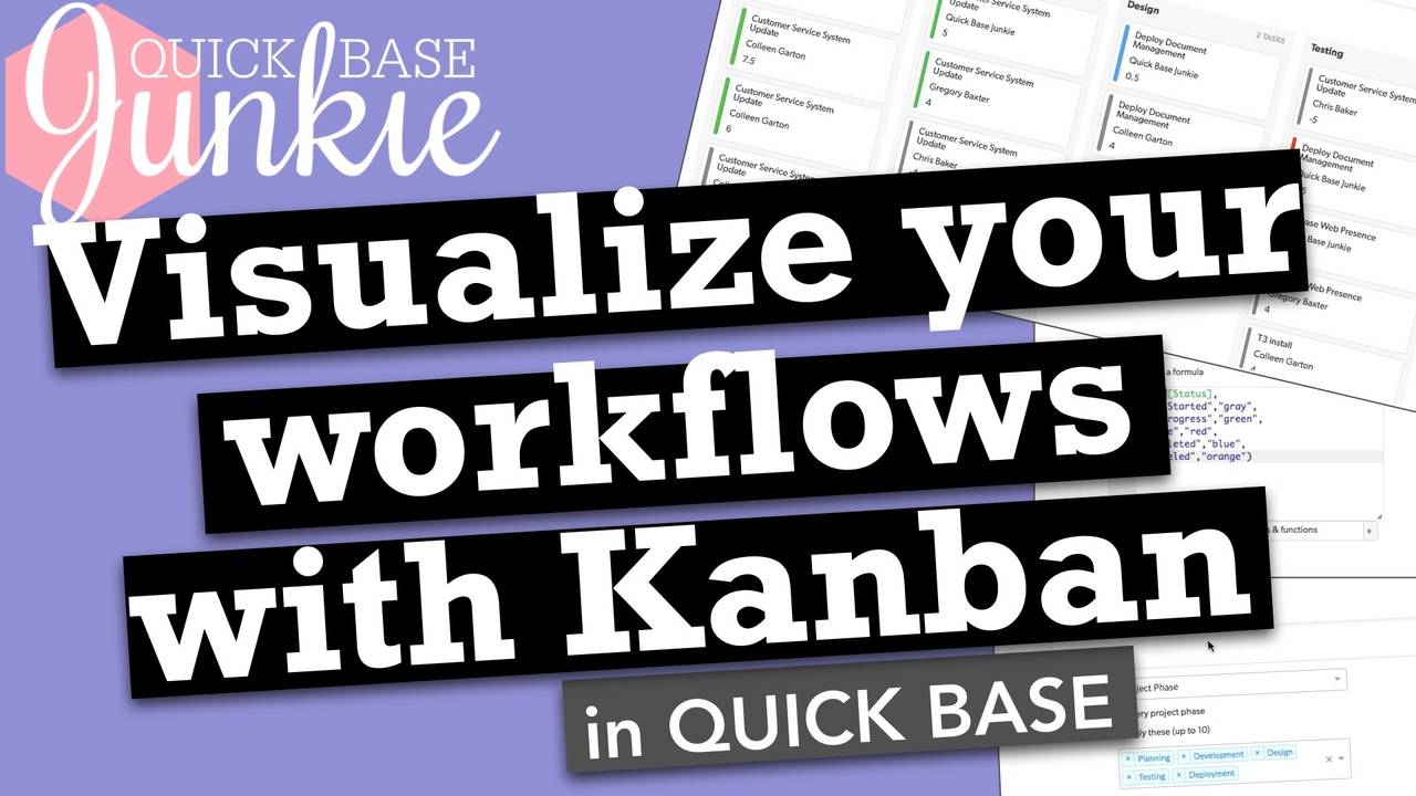 Visualize your workflows with Kanban reports in Quick Base