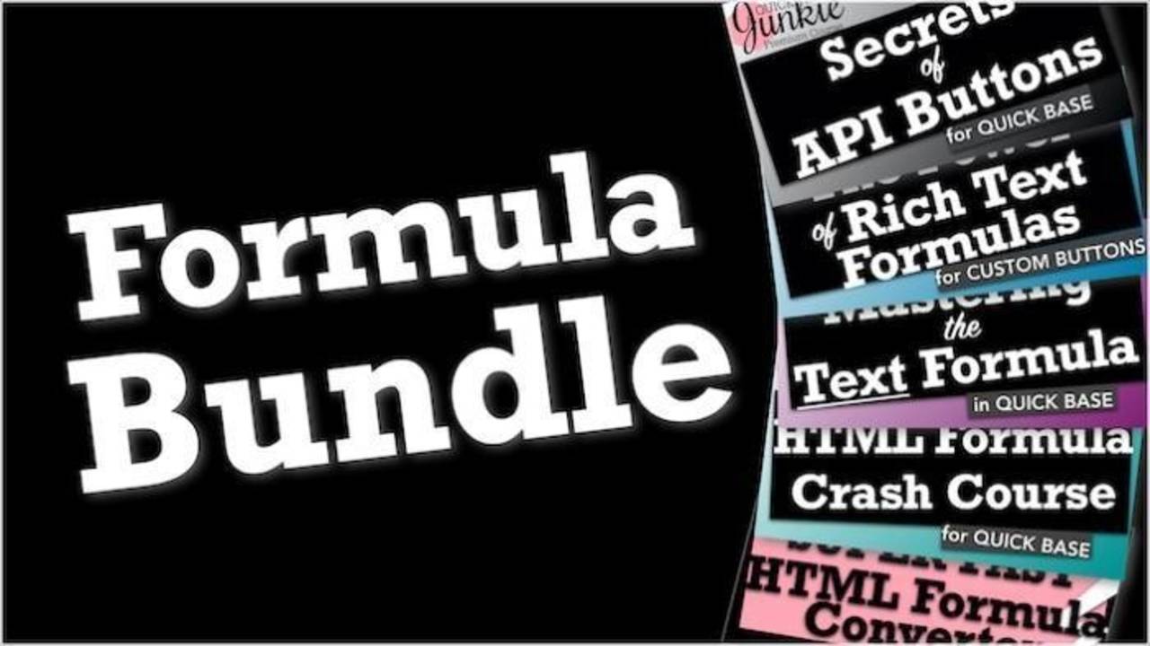 Formula Bundle | Online Quickbase Training