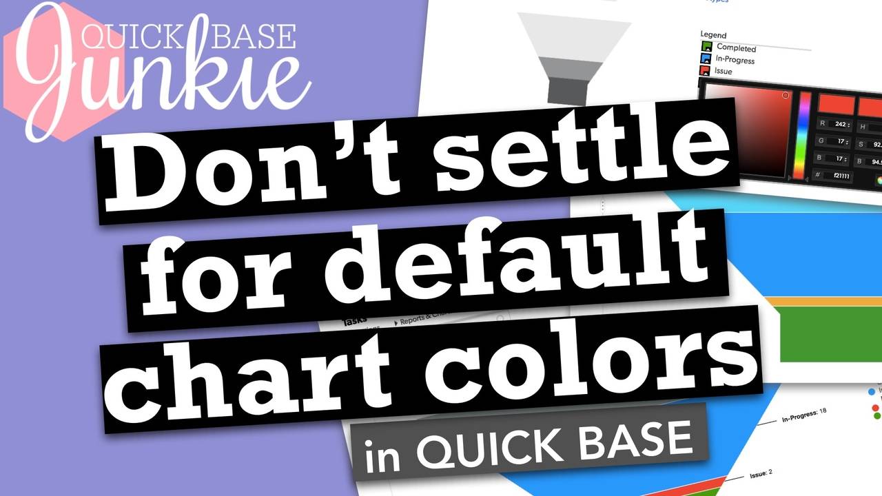 Don't settle for default chart colors in Quickbase