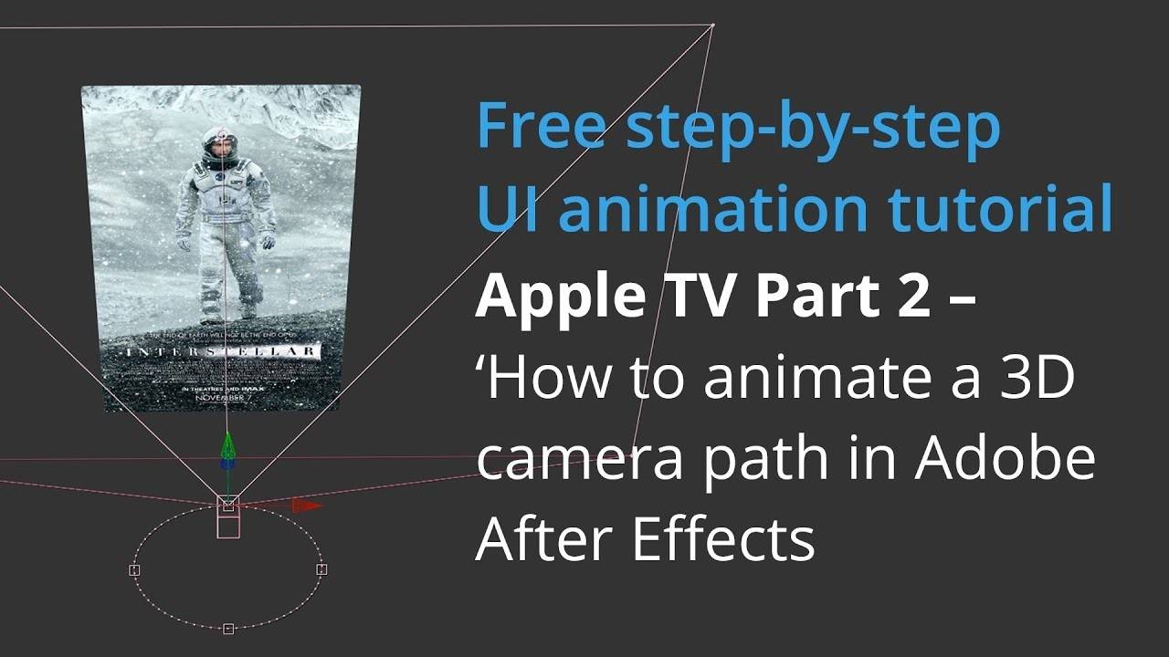How to animate Apple TV 3D Camera in After Effects – Part 2