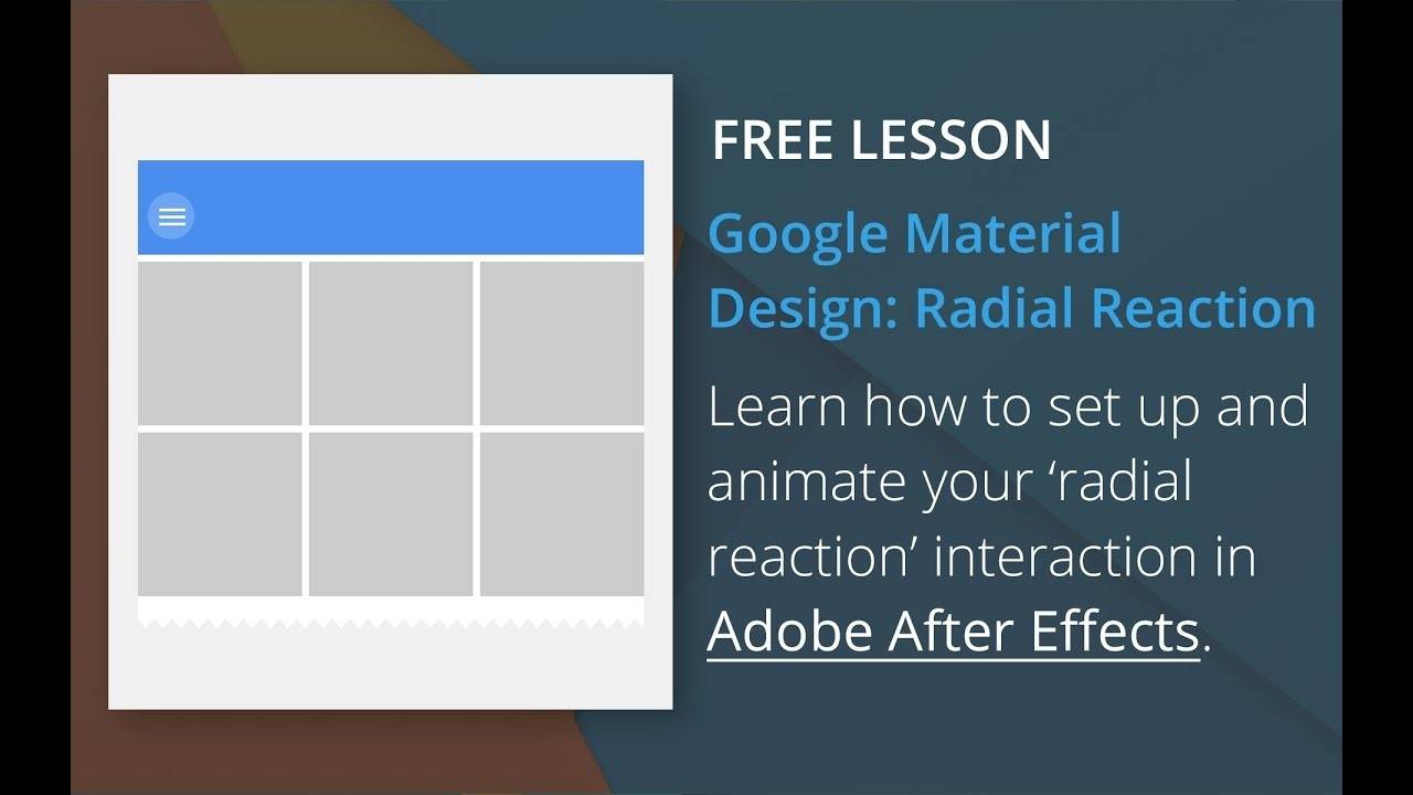 Google Authentic Motion Animation – Radial Reaction