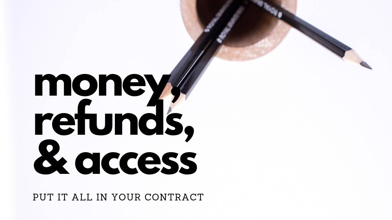 Purchase Terms for your Online Courses, Membership Sites, 1:1 Services