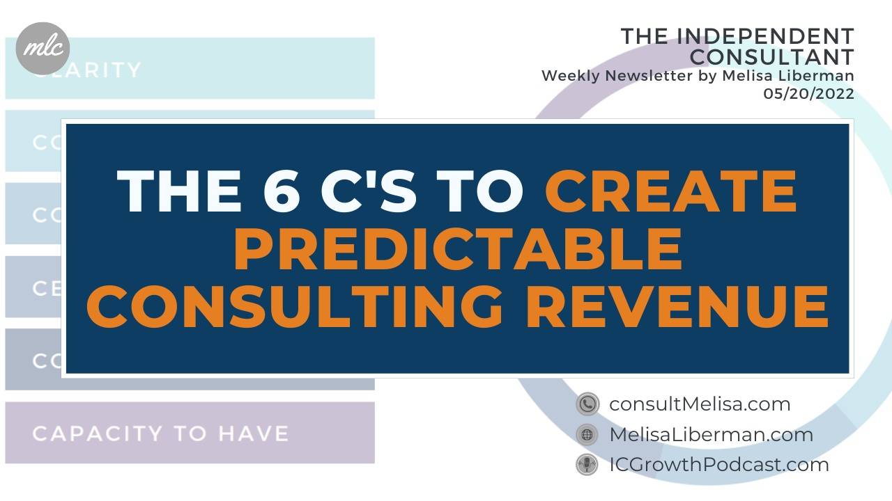 The 6 Consulting Business Predictability Pillars