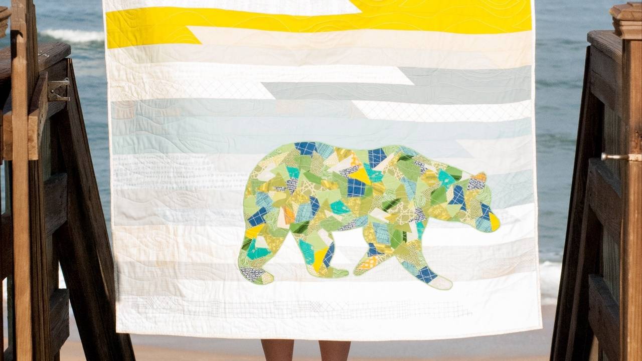 Wandering Bear Scrappy Applique Pattern