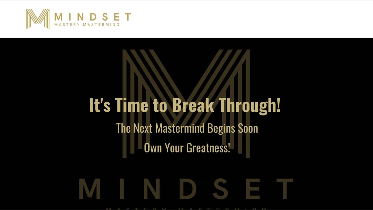 The Mindset Mastery Mastermind