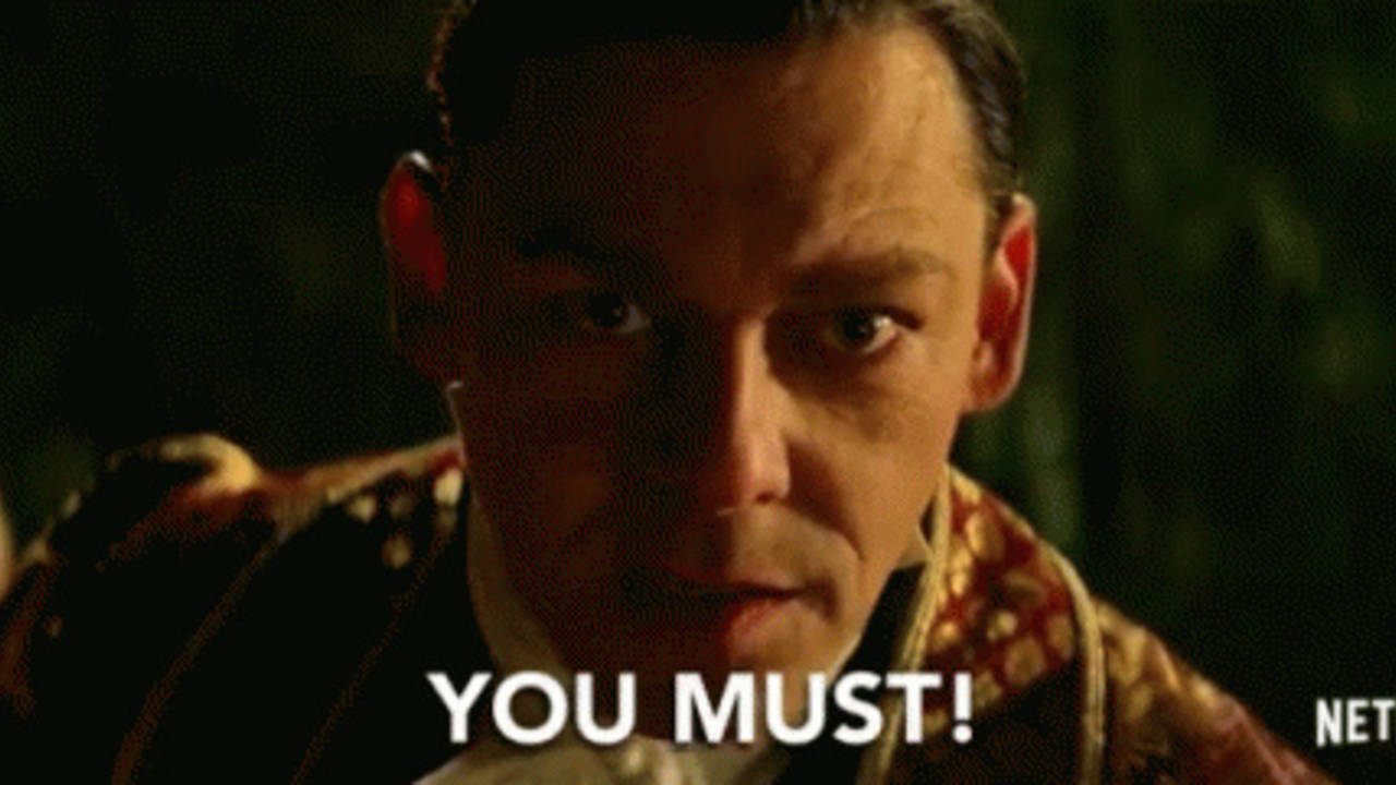 We MUST. We MUST. We MUST.